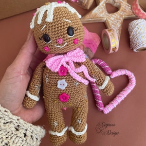 Crochet Gingerbread PDF Pattern, Cute Gingerbread Doll PDF Pattern ...
