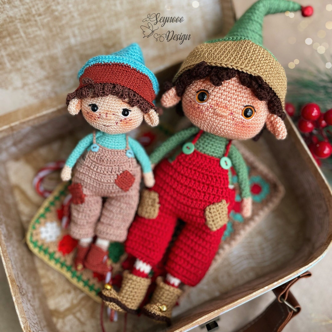 Amigurumi Cute Elf Boy PDF Pattern, Christmas Elf Pattern, Christmas ...