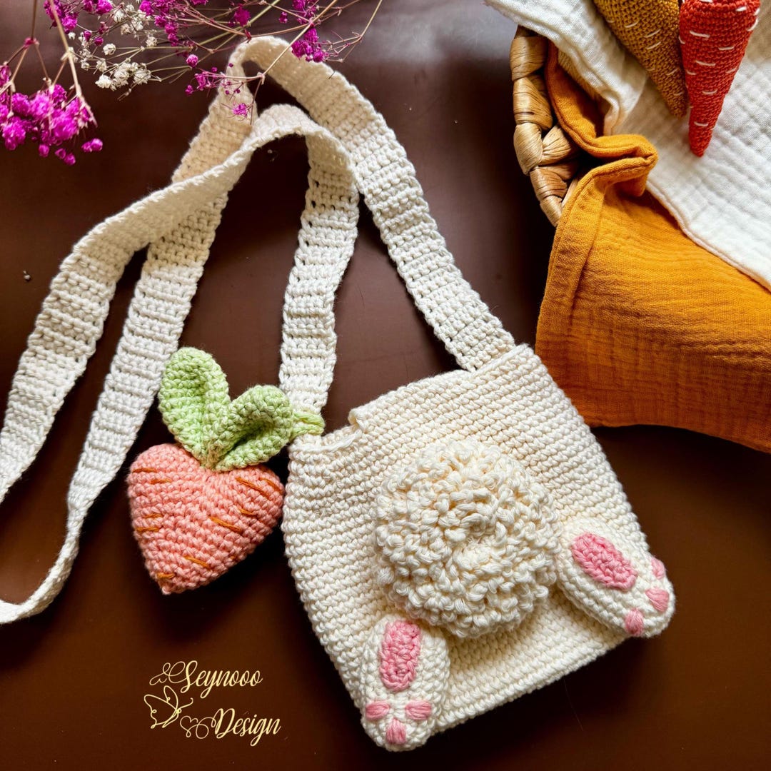 Crochet Bunny Bag PDF Pattern, Crochet Mini Bunny Bag Pattern, Crochet ...