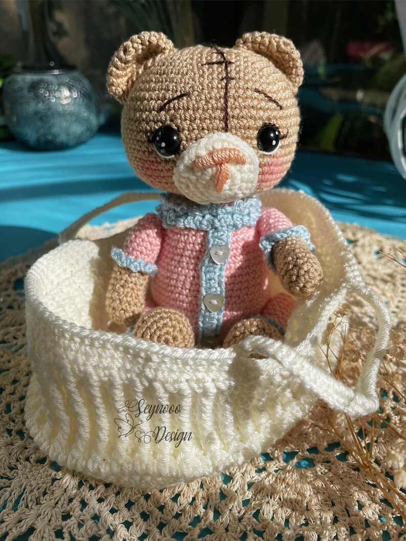 Crochet Baby Bear Pdf Pattern Amigurumi Cute Baby Bear - Etsy