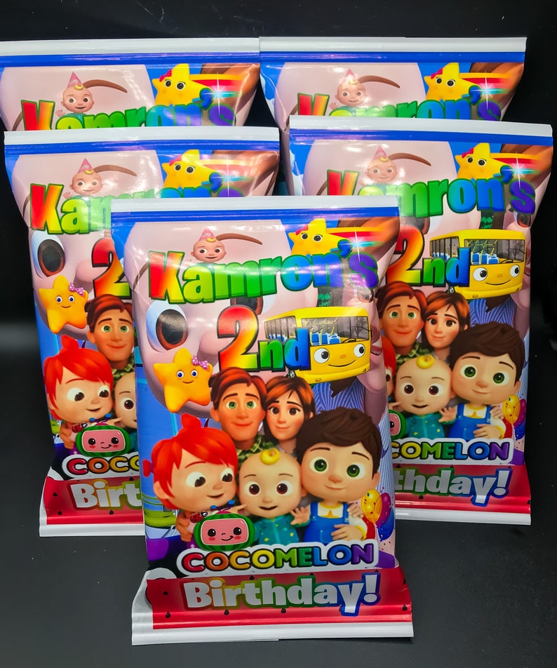 Digital File Cocomelon Chip Bags Etsy