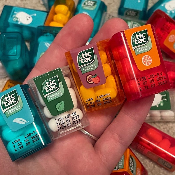 Tic Tac Label - Etsy