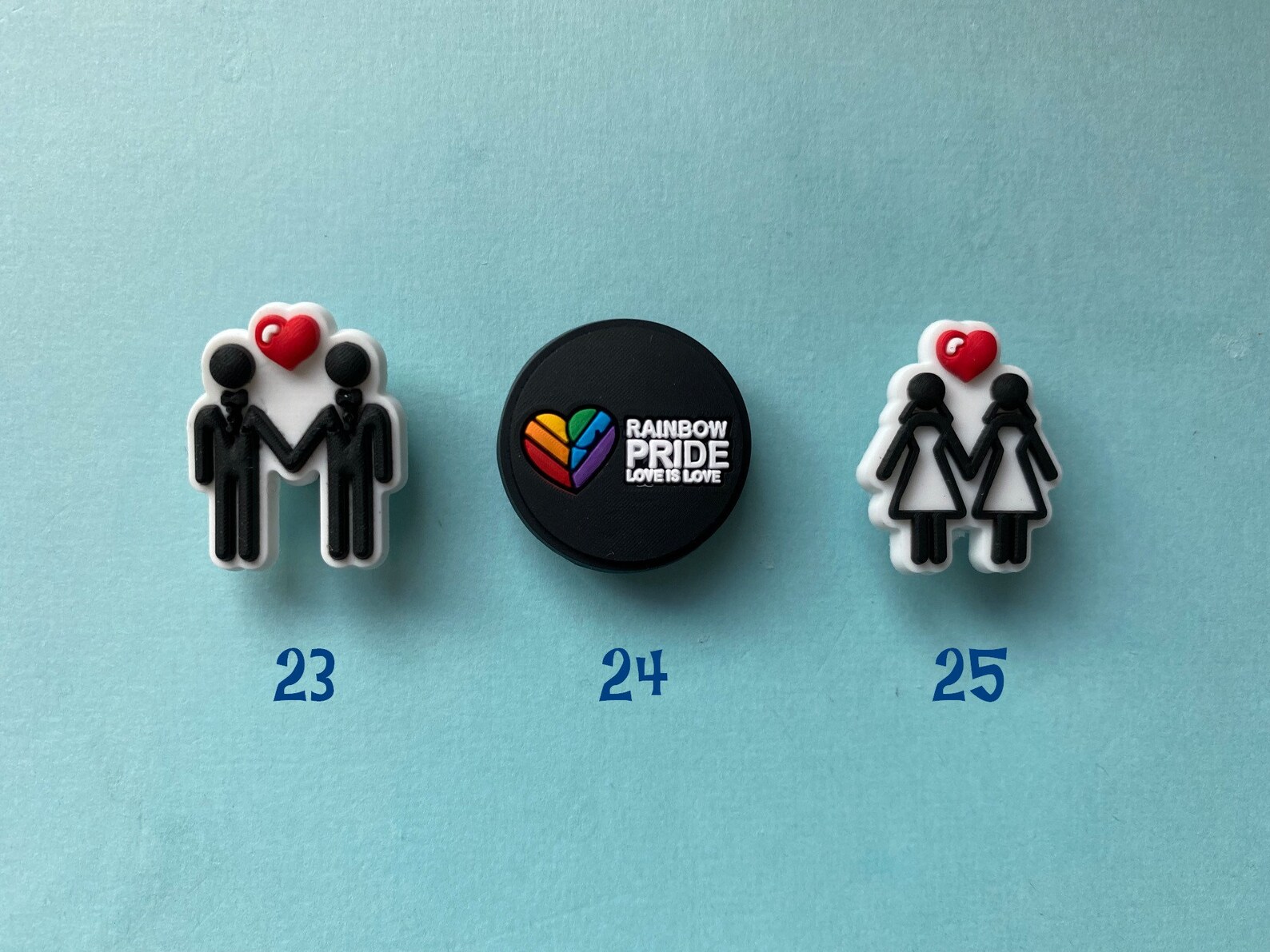 LGBTQ / Pride / Rainbow Colors PVC Shoe Charms for Crocs - Etsy