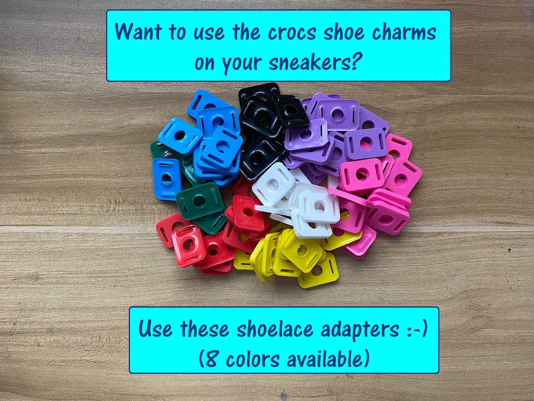 Clearance 50% 0FF - PVC Shoe Lace Adapters for Shoe Charms for Your ...