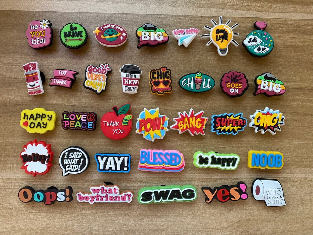 Sayings / Expessions / Motivational Quotes PVC Shoe Charms for Crocs ...