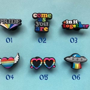 LGBTQ / Pride / Rainbow Colors PVC Shoe Charms for Crocs, Party Favors ...