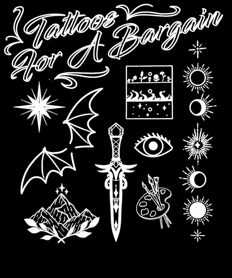 Tattoo Flash Sheet, Bookish Shirt, Tattoo Parlor, Gift for Book Lover ...