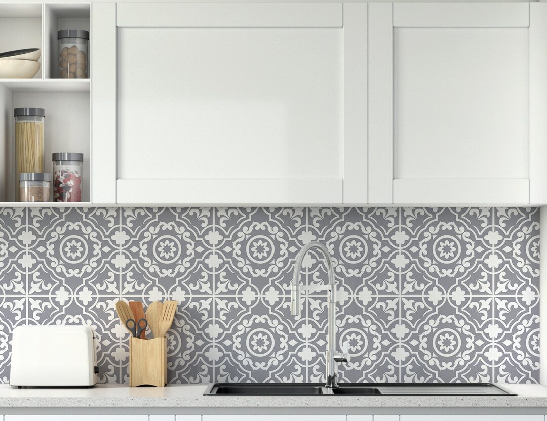 Classy Moroccan Splashback Wallpaper Peel & Stick Backsplash Sticker ...