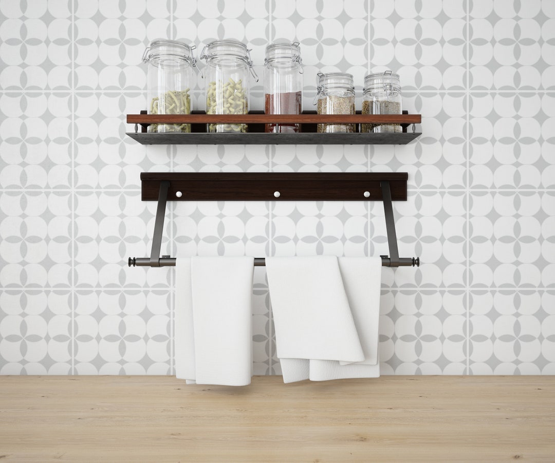 Stylish Kitchen Splashback Wallpaper Peel & Stick Kitchen and Bathroom ...