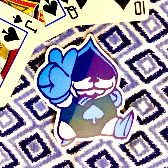 Lancer Deltarune Vinyl Sticker - Etsy Australia