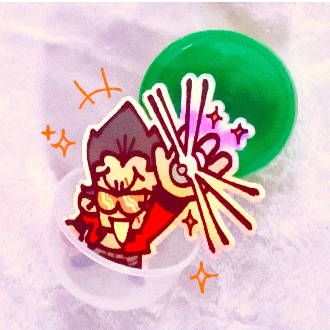 Travis Touchdown No More Heroes 3 Gacha Rocks Holographic Vinyl Sticker ...