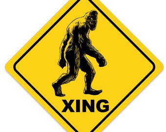 Sasquatch Crossing Sign - Etsy