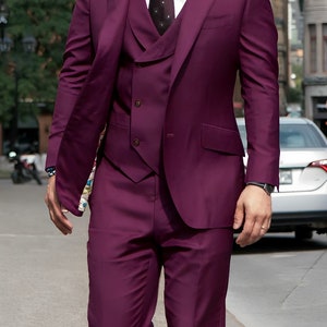 MEM MAROON SUIT Men Suit Suit for Men Elegant Men Suit Bespoke Men Suit ...