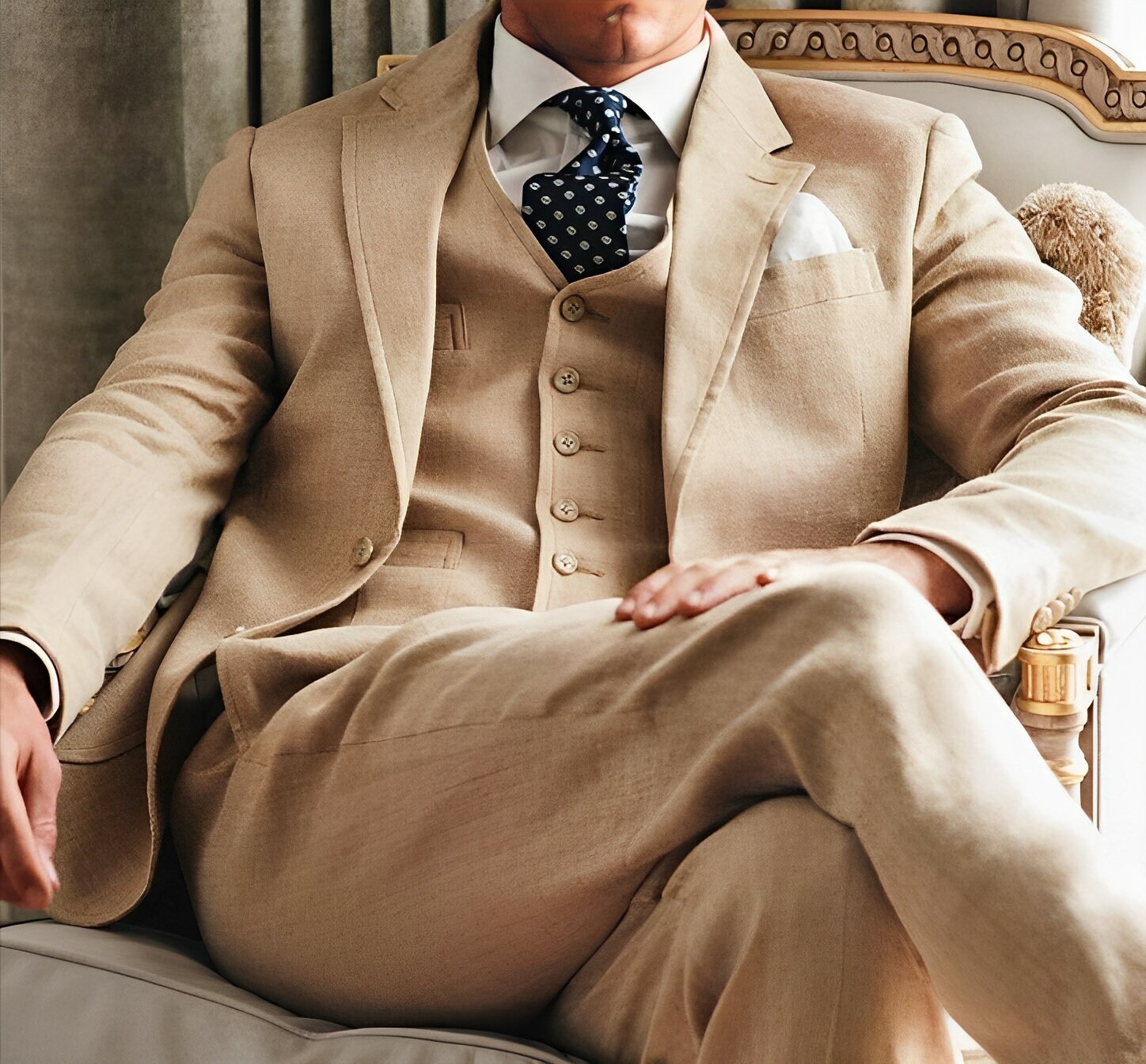 MEN LINEN SUIT Men Linen Clothing Linen Groom Suit Bespoke Linen Suit ...