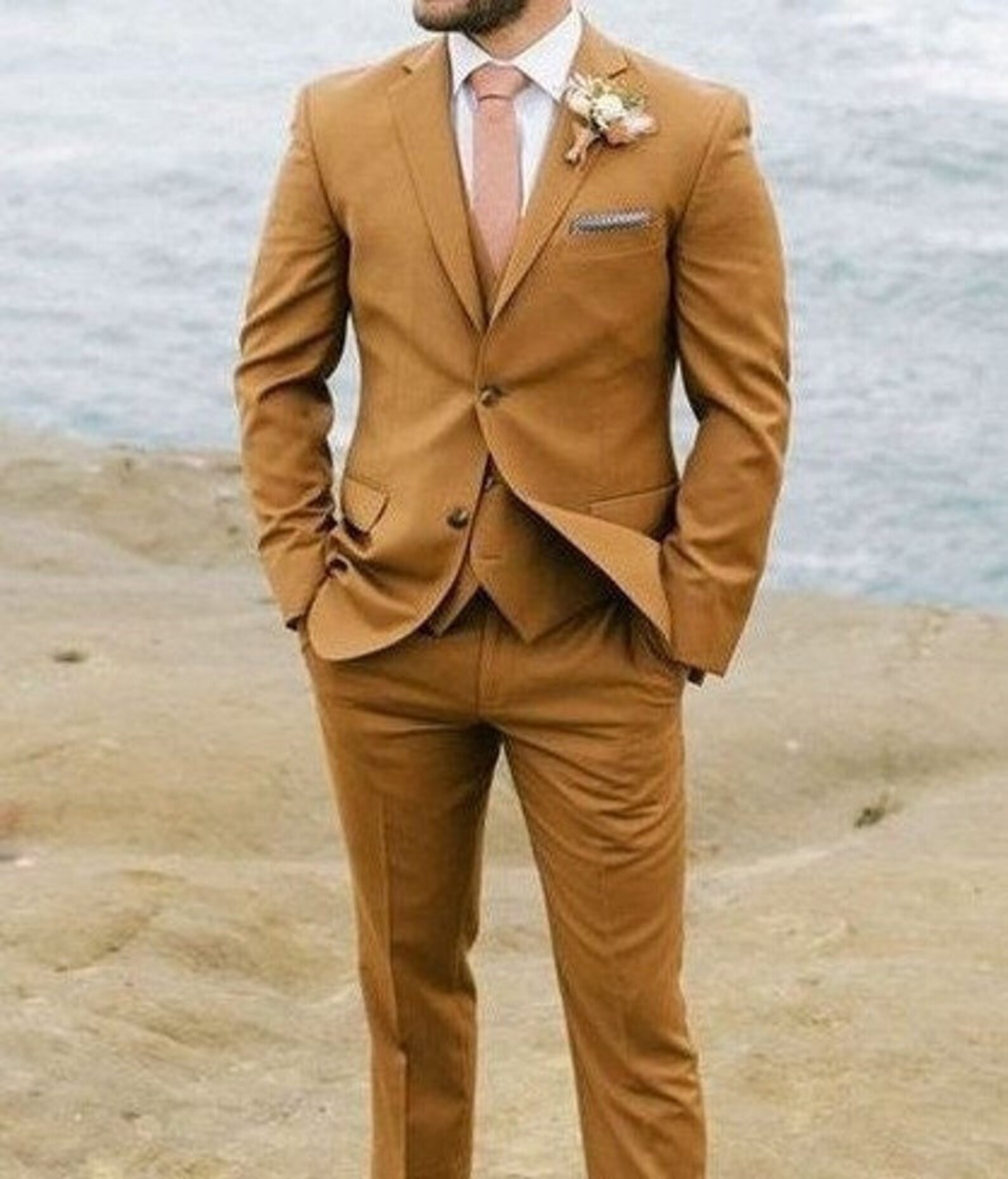 MEN SUITS Men Mustard Suit Men Tan Suits Gifts for Men - Etsy