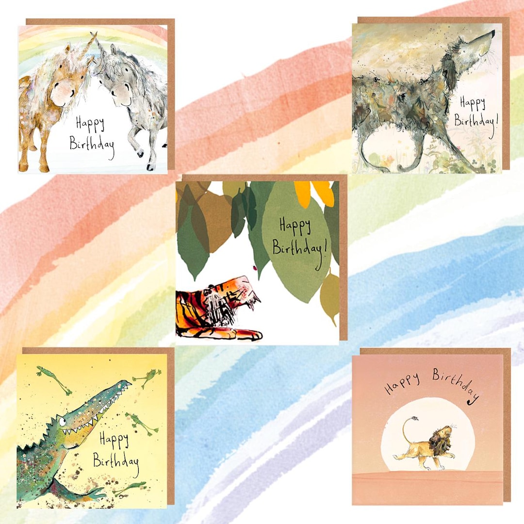 Book Character Birthday Card Bundle - Etsy