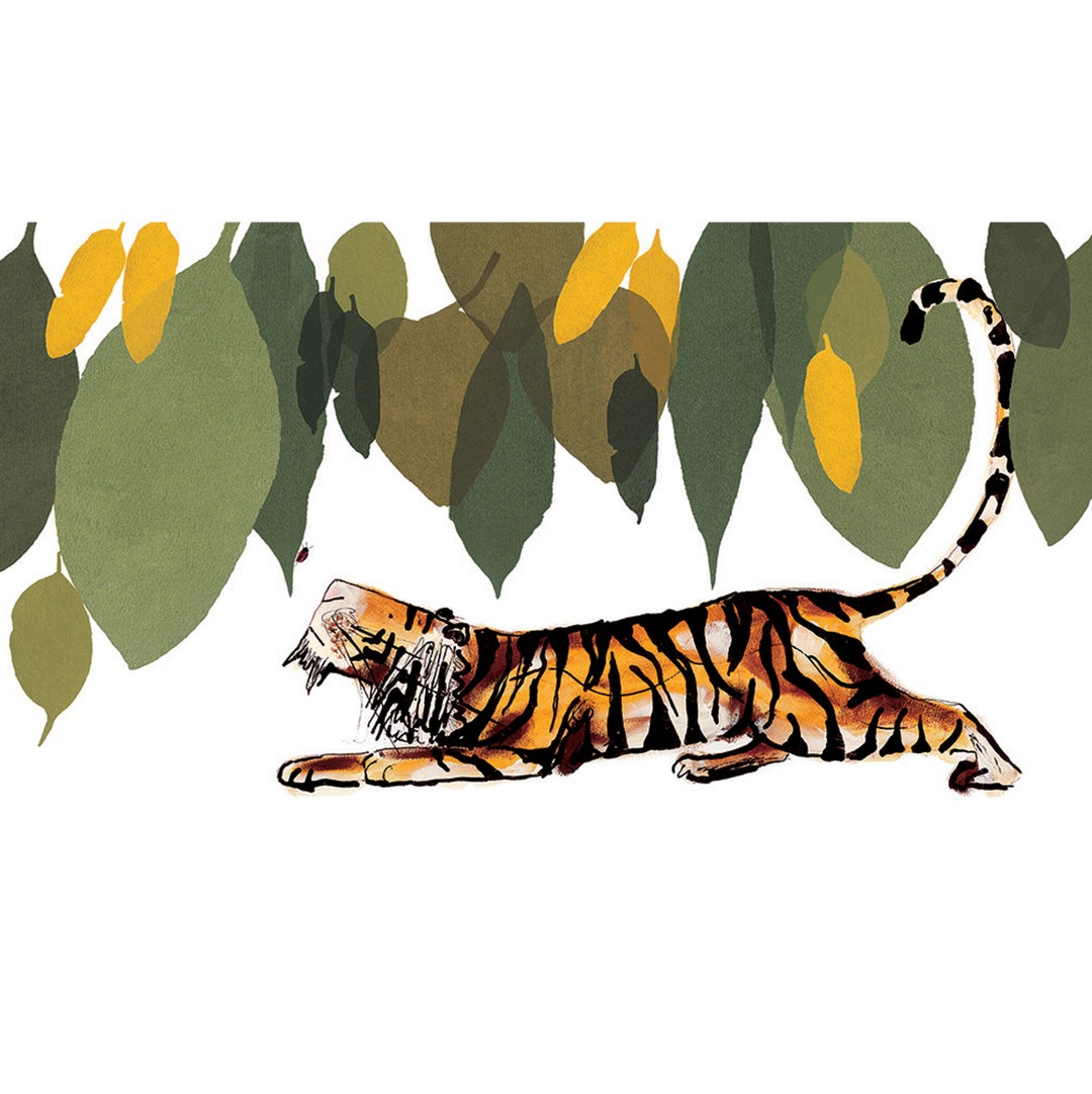 Tiger and Leaves Print - Limited Giclee Print - From Catherine Rayner's ...