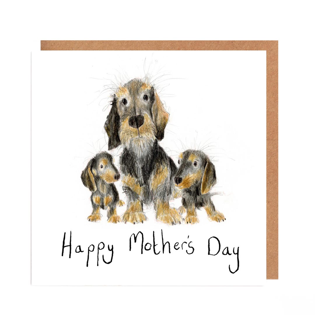 Mother's Day Card With Dachshunds - Etsy