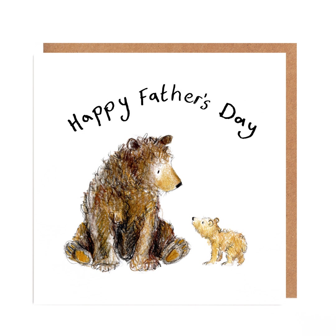 Father's Day Card With Bears - Bertram and Barry - Etsy