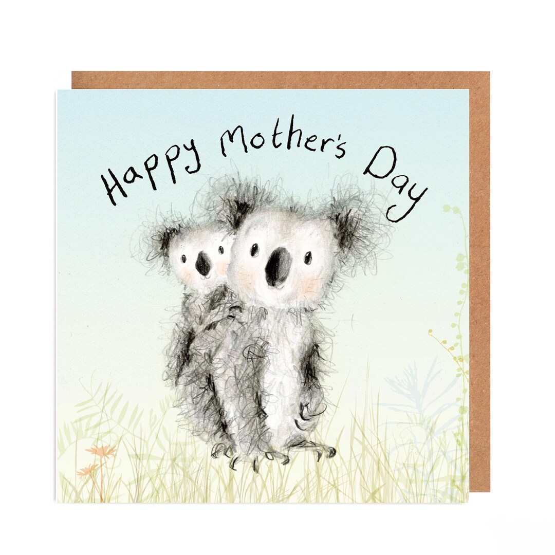 Mother's Day Card With Koalas - Etsy
