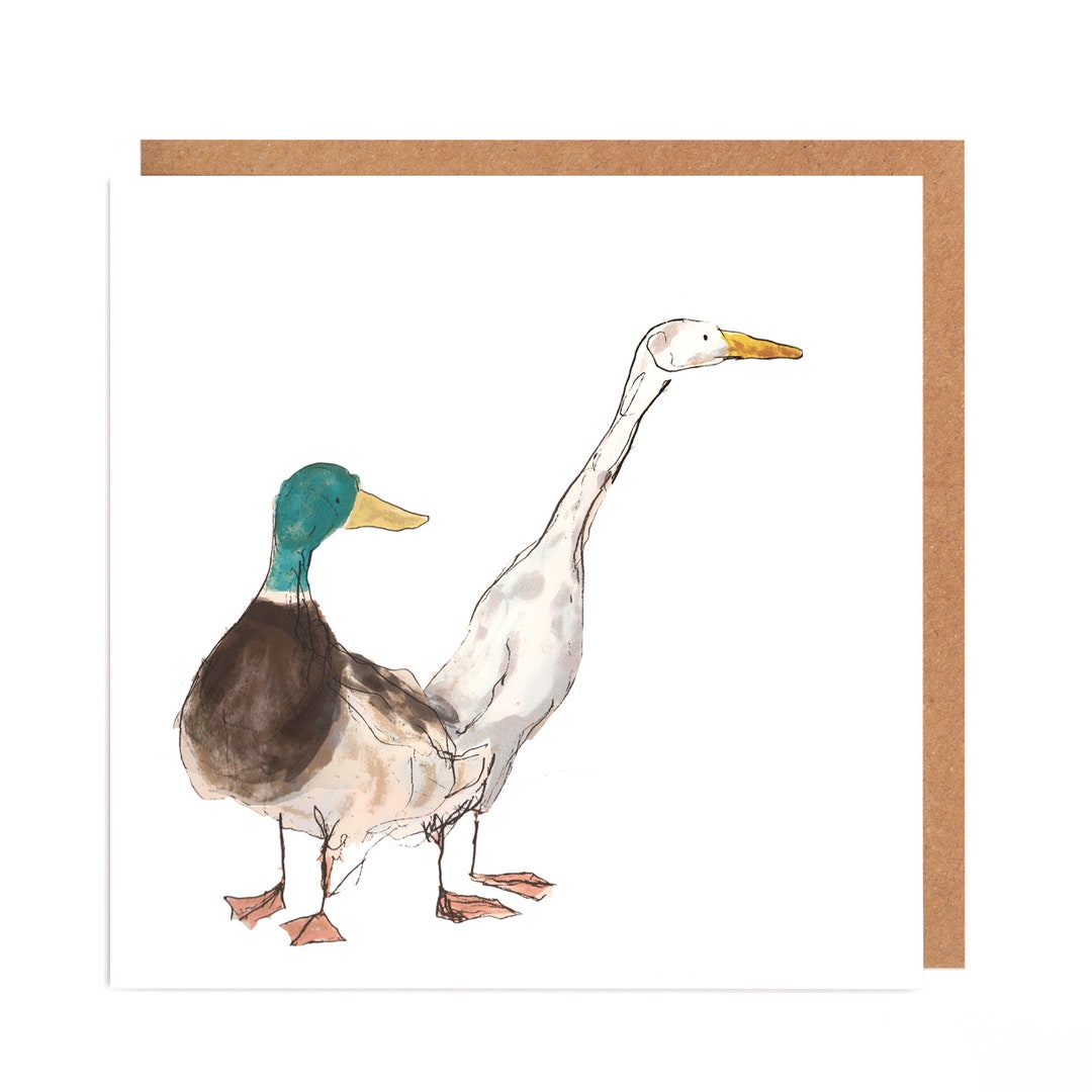Two Ducks Card for All Occasions Clemence and Melinda - Etsy UK