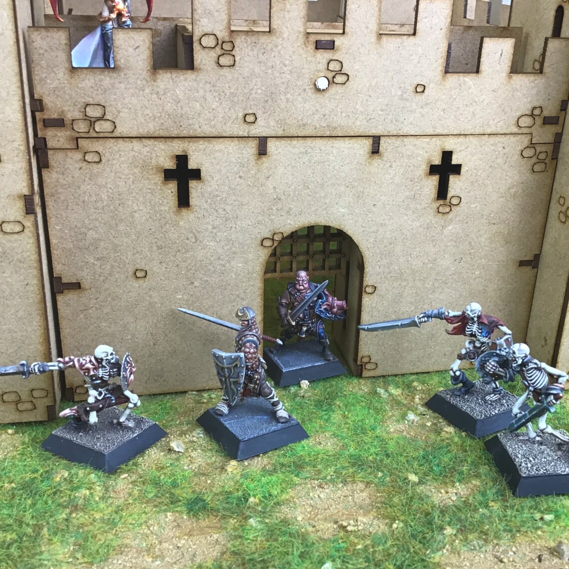 Lasercut Multi Level Castle With Moving Portcullis - Etsy