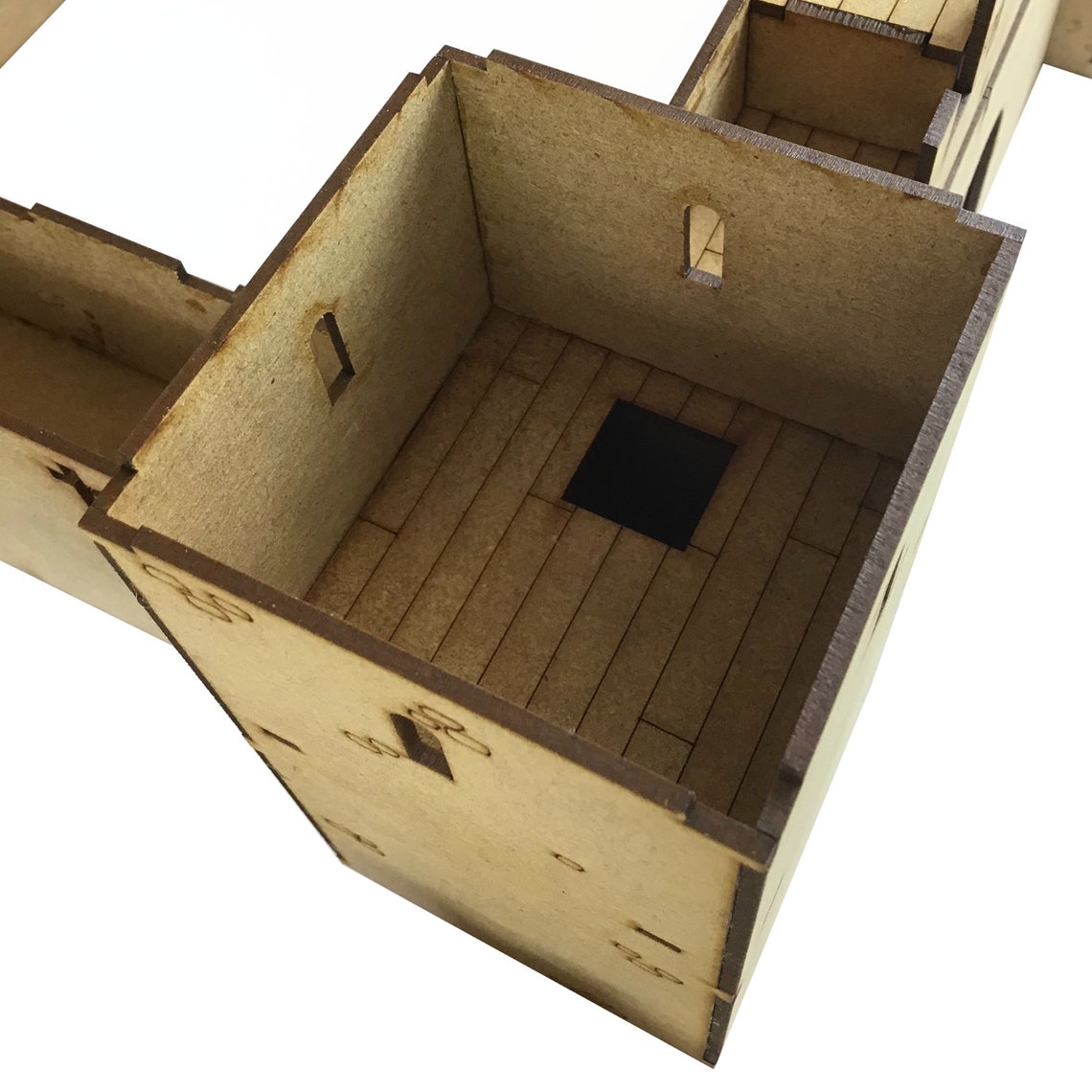 Lasercut Multi Level Castle With Moving Portcullis - Etsy