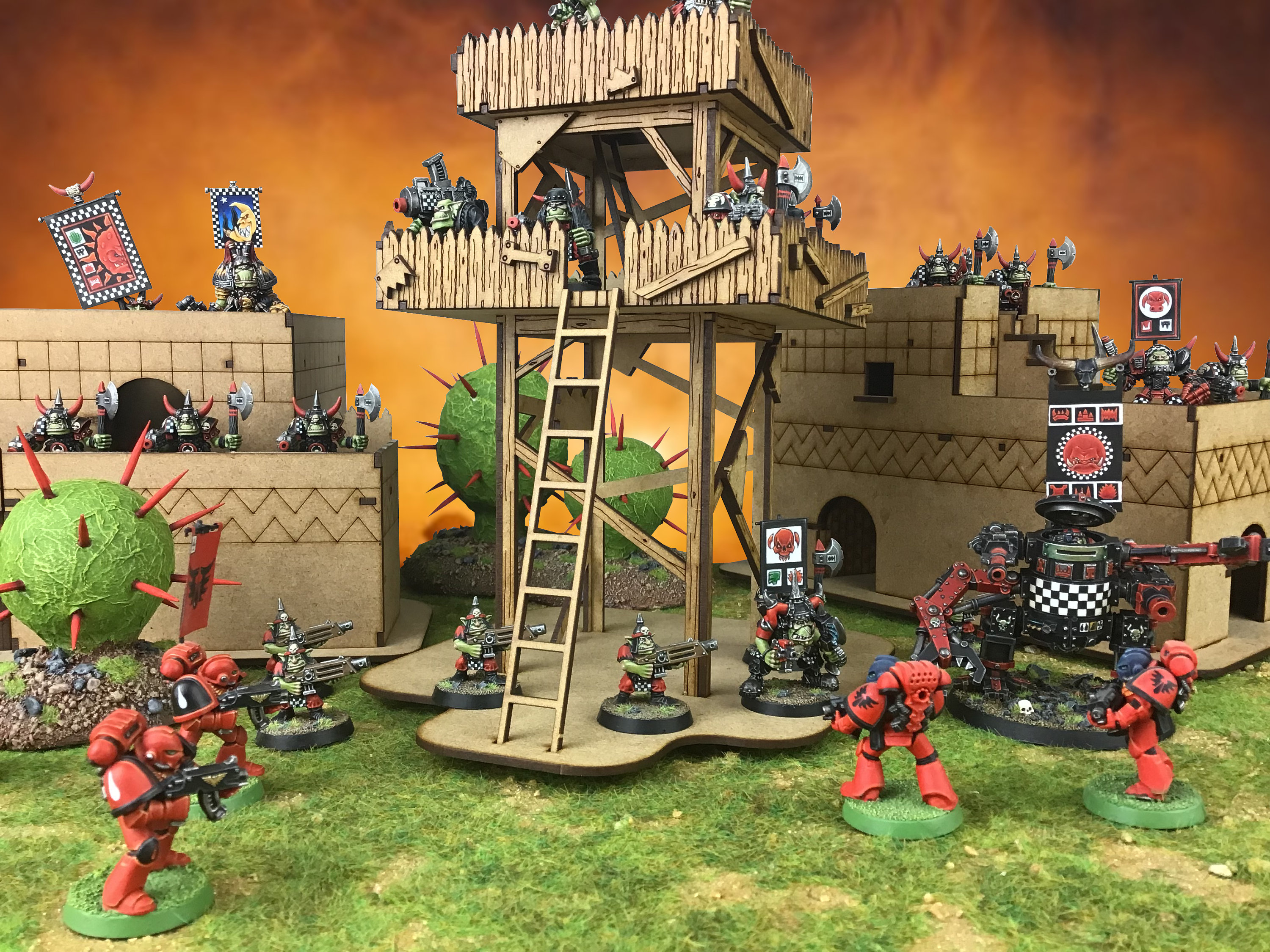 Retro Space Ork Dorf Set 2 Lasercut Szenerie Warhammer - Etsy.de