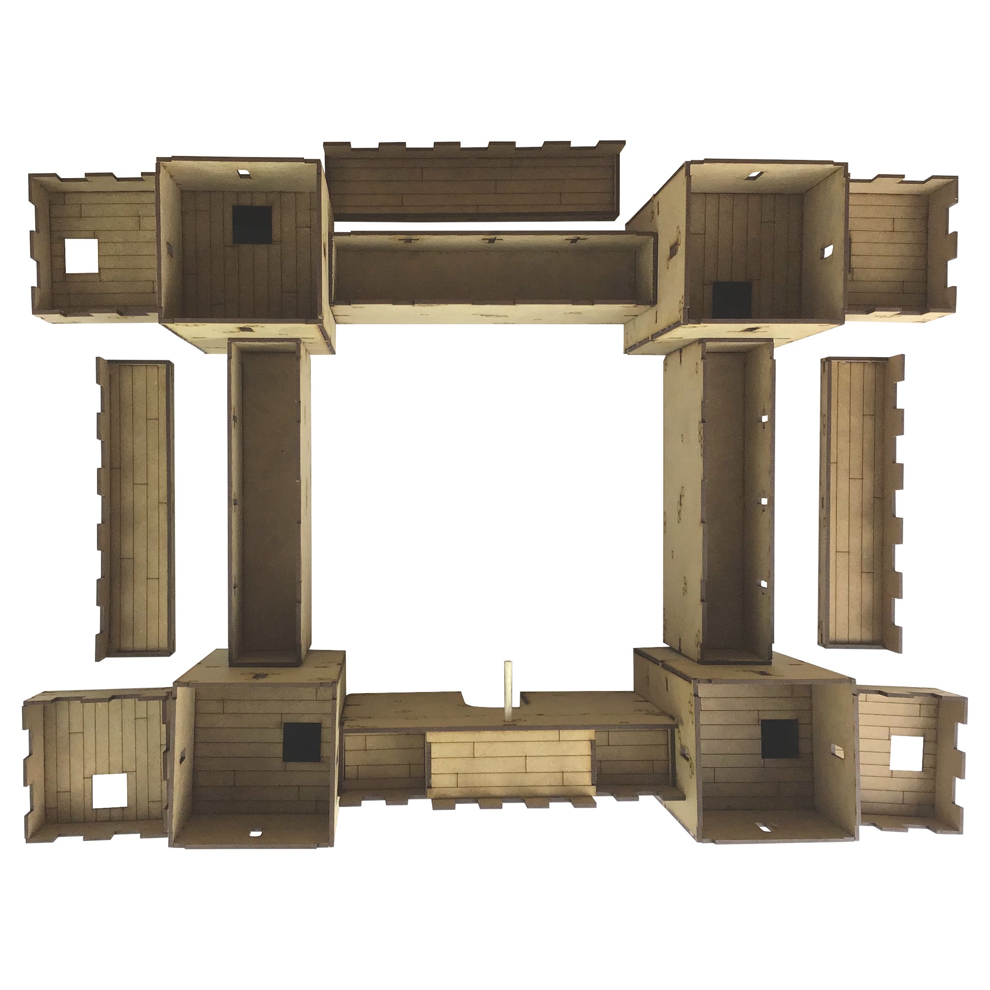 Lasercut, Multi Level Castle With Moving Portcullis - Etsy