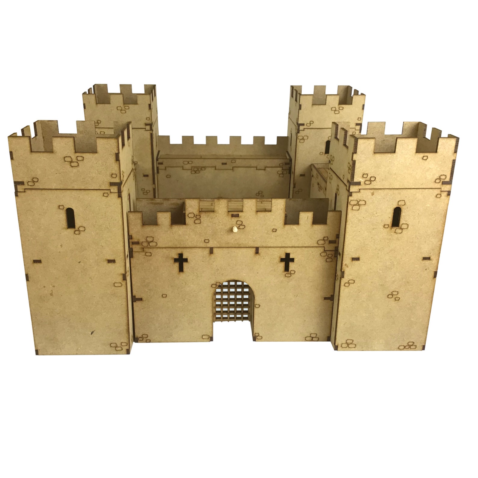 Lasercut, Multi Level Castle With Moving Portcullis - Etsy