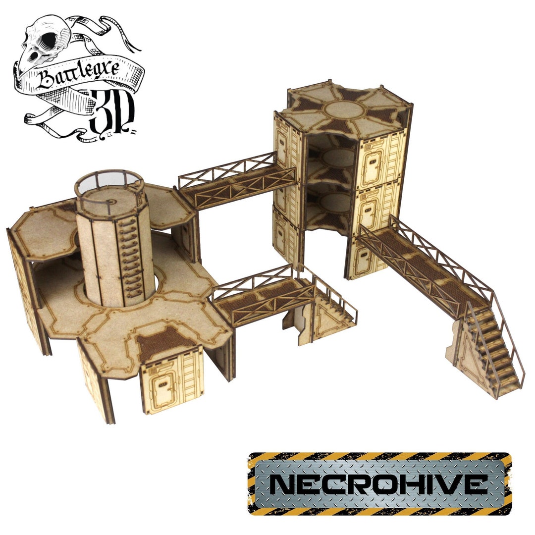 Sector 2 Industrial Necrohive Scenery Wargaming 28mm Terrain Scenery ...