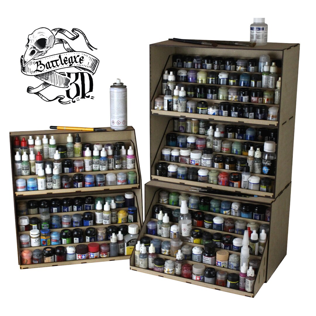 Battleaxe 3D Stackable Paint Stations – Miniature Wargame Model Mini ...