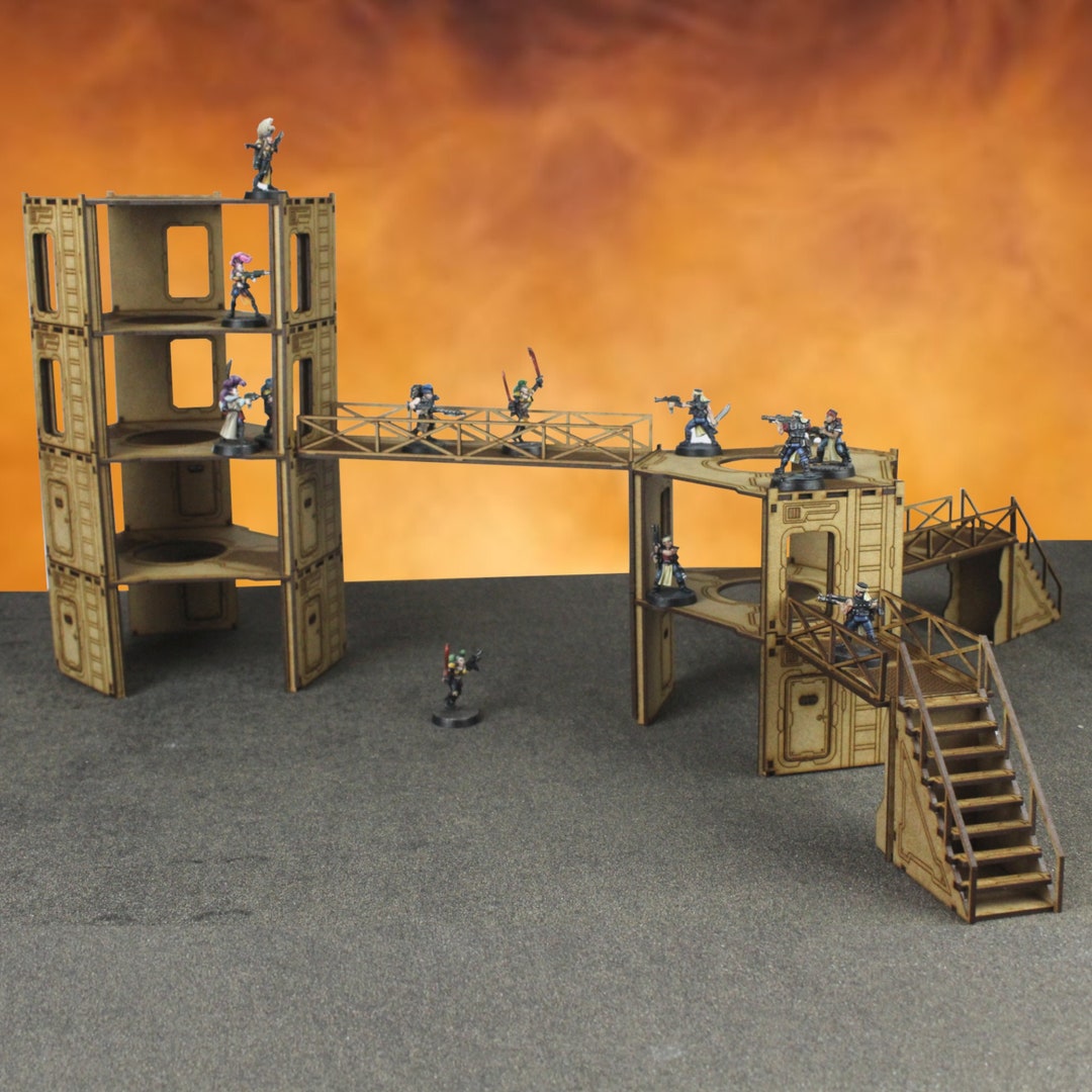 Sector 1 Industrial Necrohive Scenery - Wargaming 28mm Terrain Scenery ...