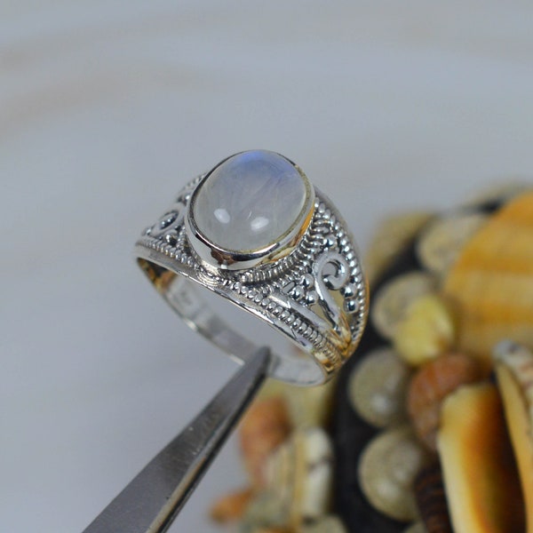 Buy Mens Moonstone Ring - Etsy