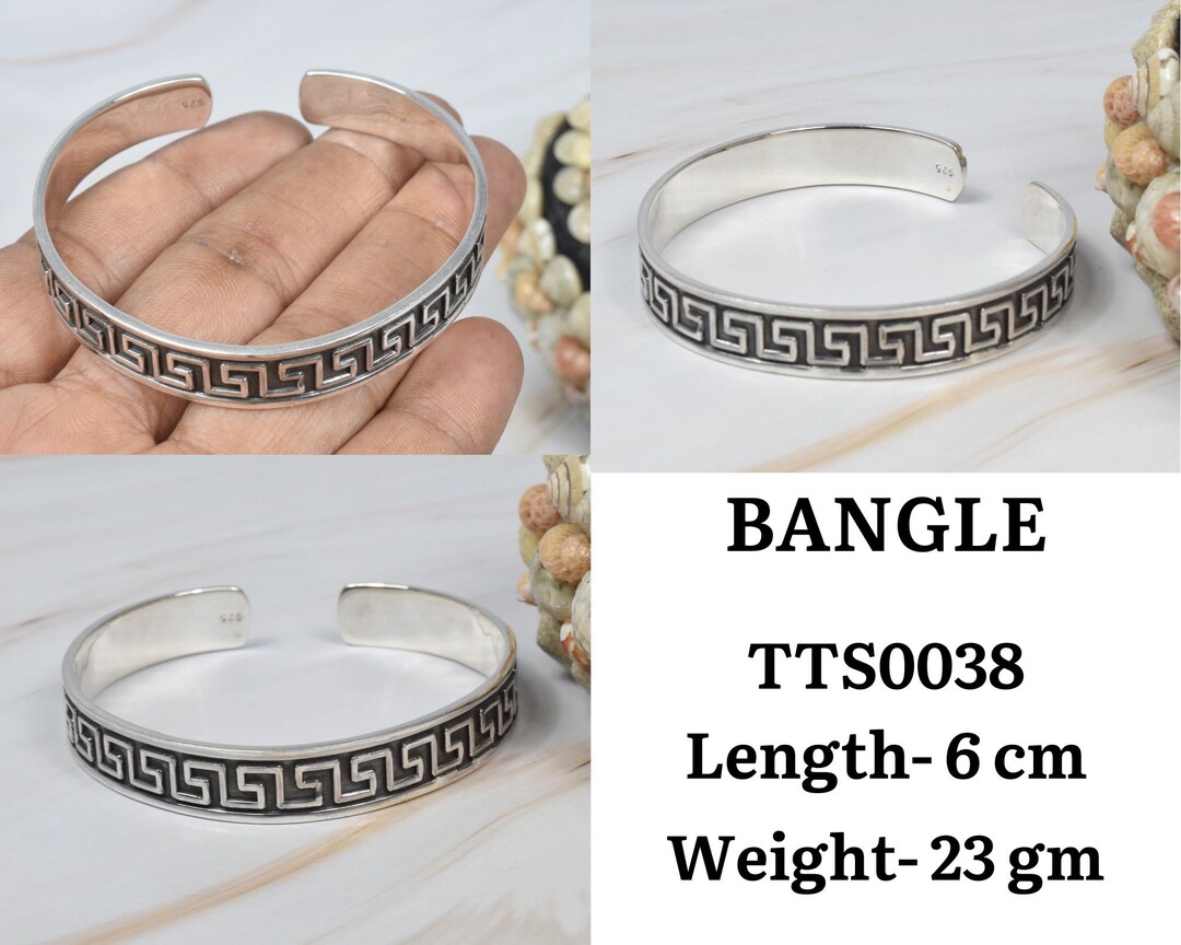 Silver Plain Bangle 925 Sterling Silver Bangle Bracelet Silver Plain ...