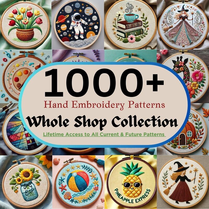 Hand Embroidery Patterns - Etsy