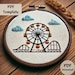 Ferris Wheel Embroidery Pattern, Hand Embroidery PDF, DIY Amusement ...