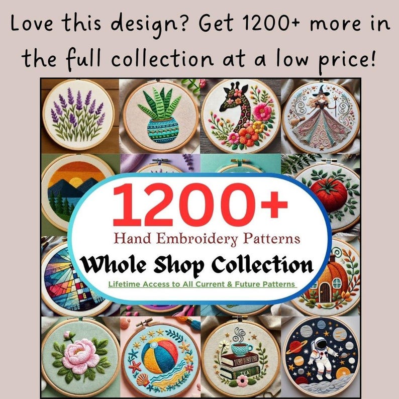Bakery Shop Embroidery Pattern, Hand Embroidery PDF, DIY Cake Shop ...
