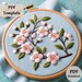 Blossoming Sakura Embroidery Pattern, Spring Floral Hand Embroidery PDF ...