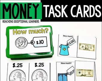 Which One is Worth More Money Math Task Cards special Education - Etsy