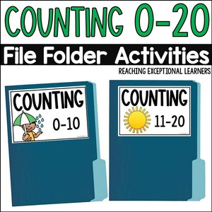 Counting to 20 File Folder BUNDLE - Etsy