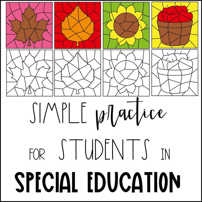 November Color by Code Worksheets - Etsy