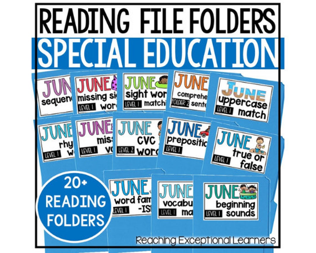 June Reading File Folder Bundle - Etsy