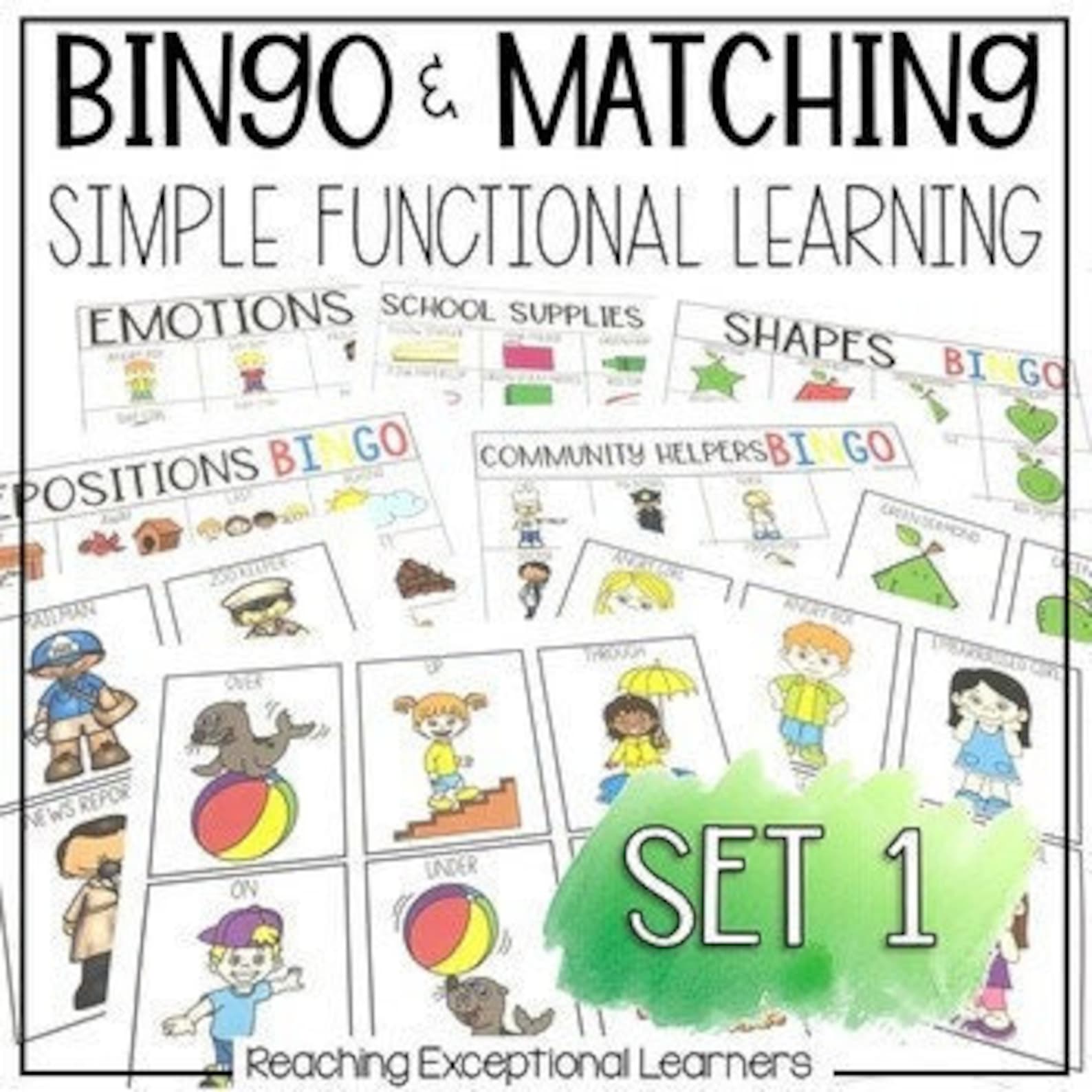 BINGO for Special Education Set 1 - Etsy