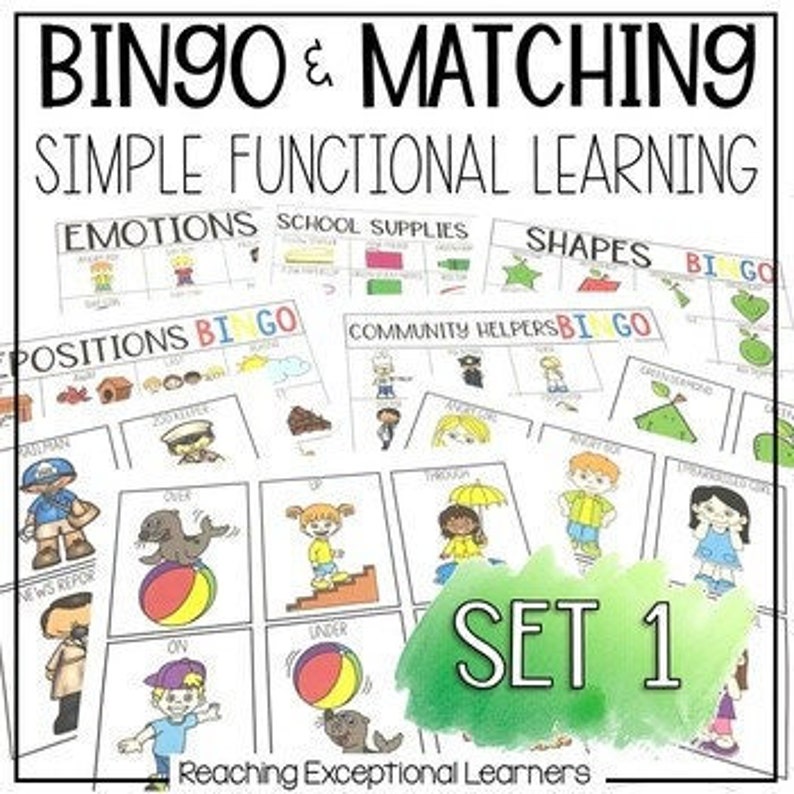 BINGO for Special Education Set 1 - Etsy