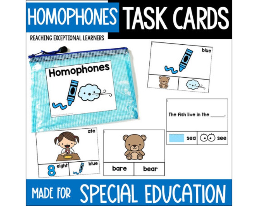 Homophones Task Cards - Etsy