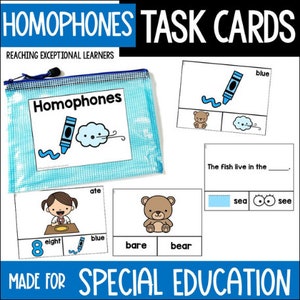 Homophones Task Cards - Etsy