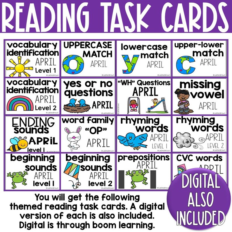 April Resources for Special Education - Etsy