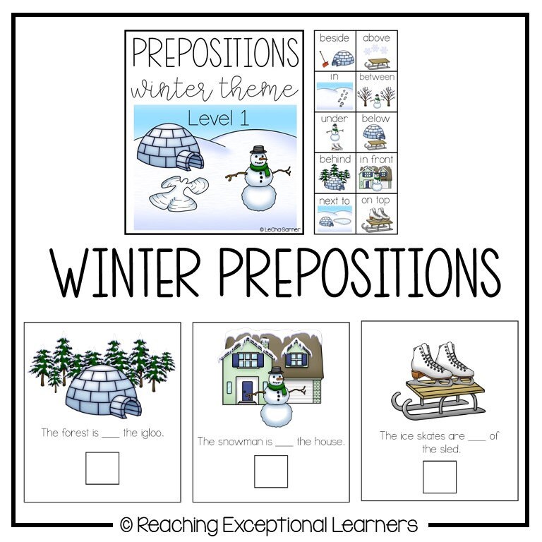 Prepositions Interactive Books - Etsy