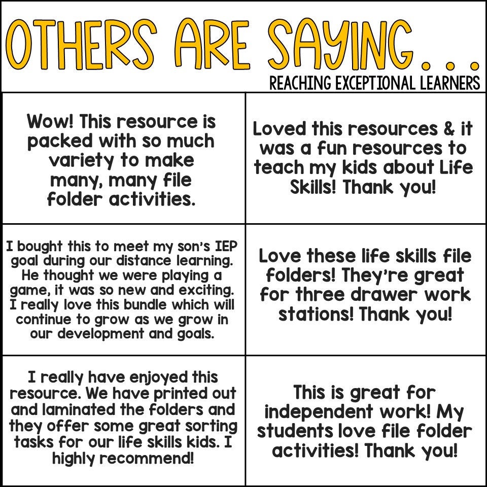 Life Skills File Folders - Etsy